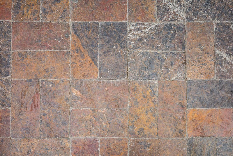 Rustic Stone Tile Surface with Natural Texture and Earth Tones Stock ...