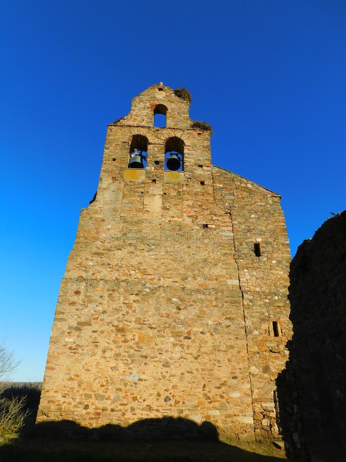 Church of El Salvador, Quintana Del Marco Editorial Stock Photo - Image ...