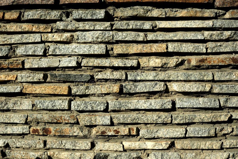 Rustic Stone Wall Highlights Earthy Tones and Texture Stock Photo ...