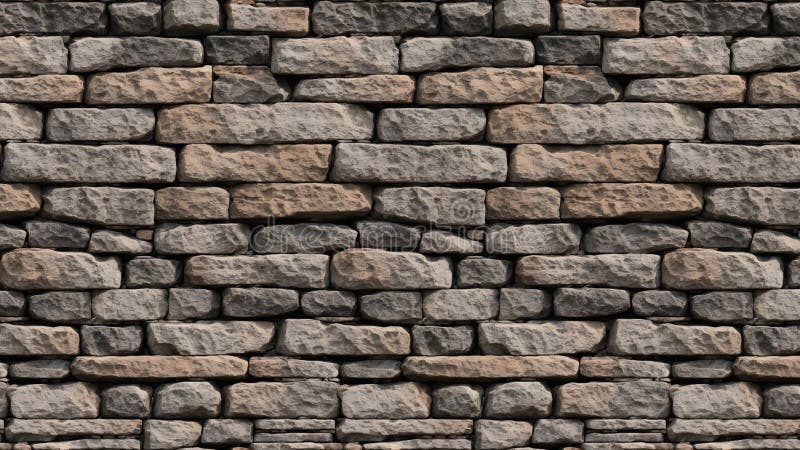 Rustic Stone Wall with Irregular Blocks in Earth Tones Stock Video ...
