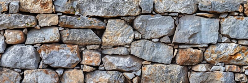Rustic Stone Wall, Old Stone Texture Stock Illustration - Illustration ...
