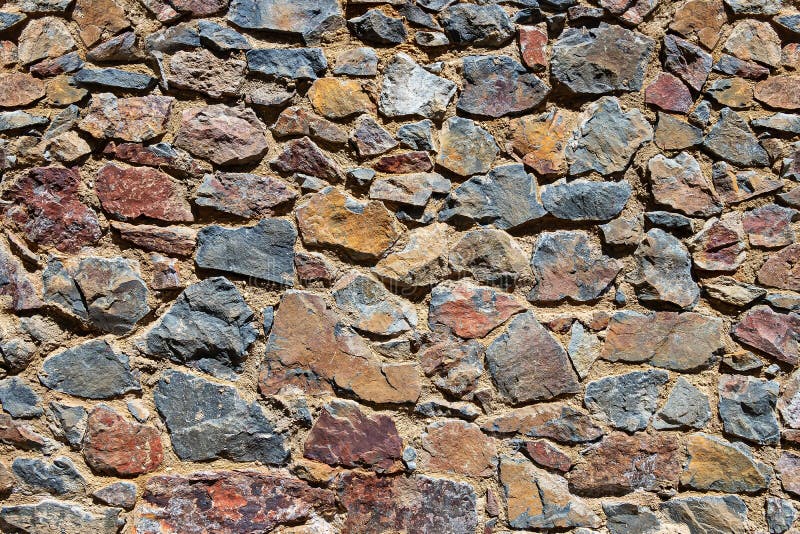 Rustic Stone Wall for Texture Stock Photo - Image of frame, house ...