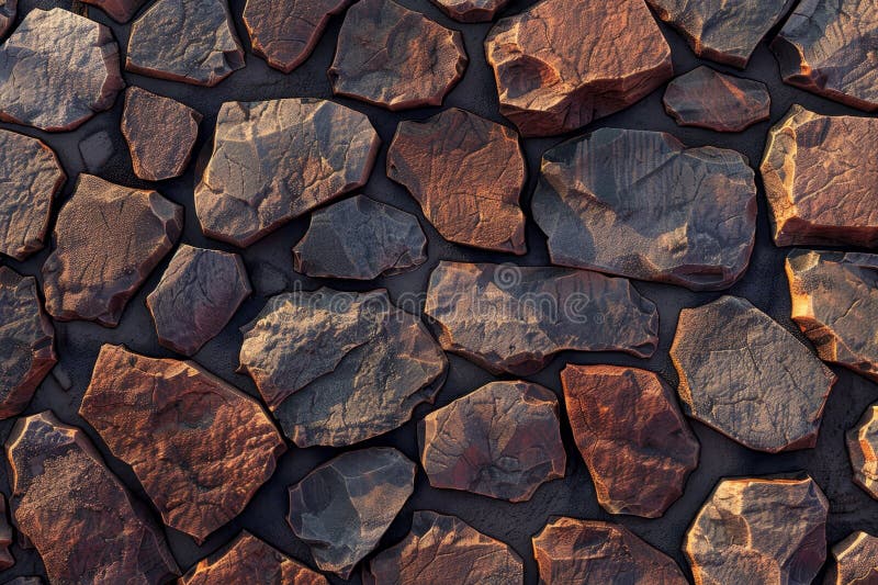 Rustic Stone Wall Texture. Background of Rough Natural Rock Masonry ...