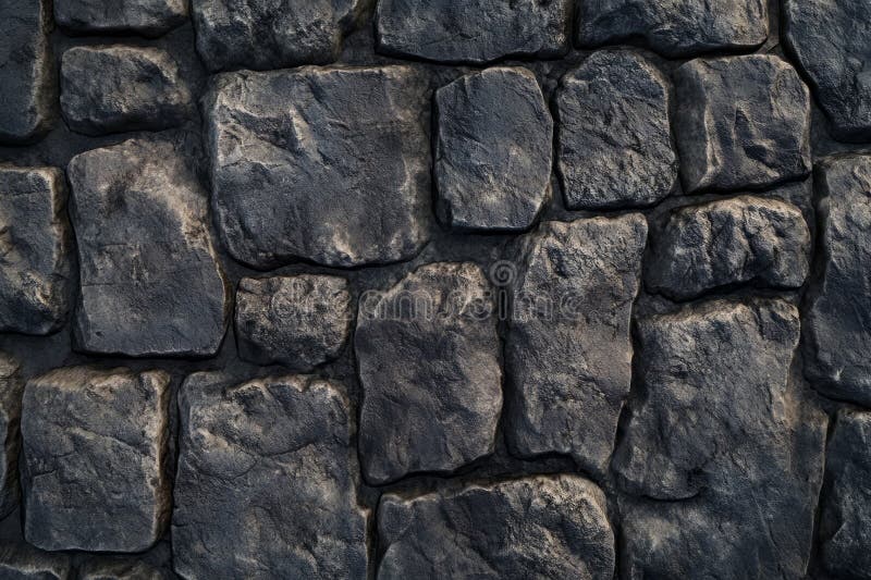 Rustic Stone Wall Texture with Dim Lighting Effect. Artificial ...