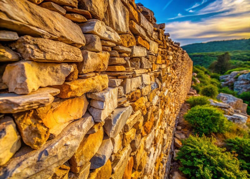 Rustic Stone Wall Texture a Grungy Ancient Background for Design ...