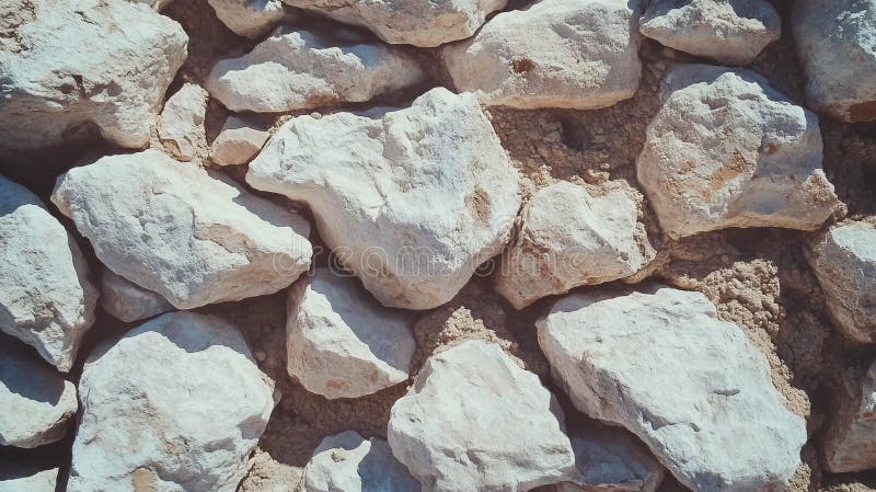 Rustic Stone Wall Texture with Large Rocks and Mud for Architecture and ...