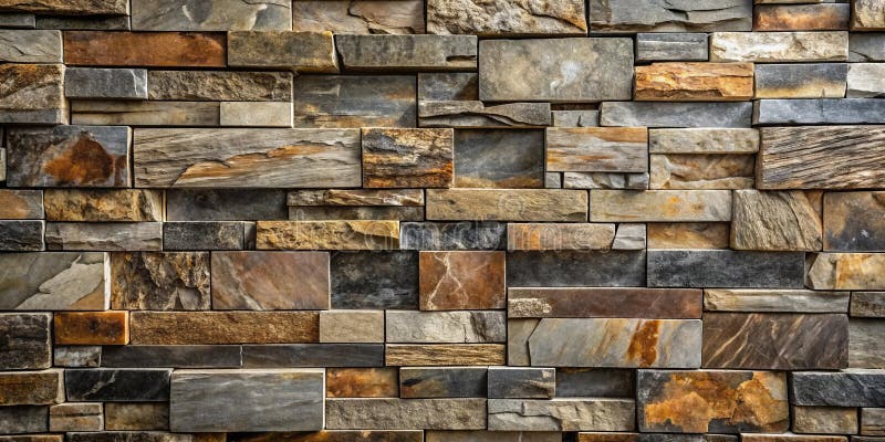 Rustic Stone Wall Texture a Multitude of Earthy Hues and Natural ...