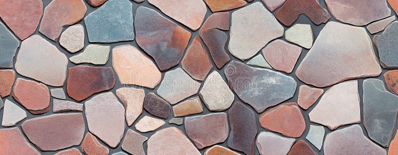 Rustic Stone Wall Texture Natural Rock Background Irregular Shaped ...