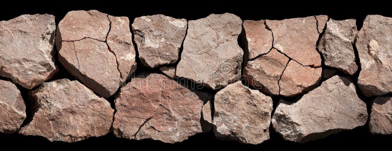 Rustic Stone Wall Texture with Rough, Natural Rock Pattern. Stock ...