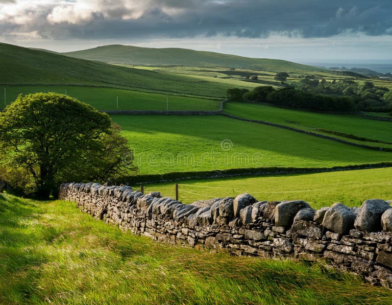 Lush Green Irish Landscapes Stock Illustrations – 172 Lush Green Irish ...