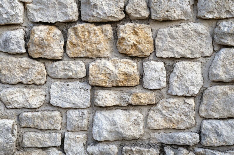 Rough Stone Wall Close-up in Natural Light. Neural Network AI Generated ...