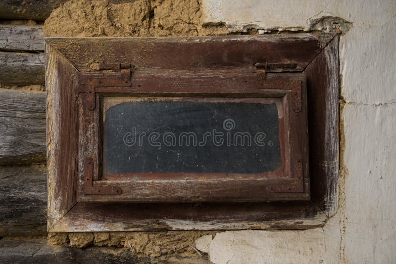 Rustic style aged window. stock photo. Image of rustic - 259630542