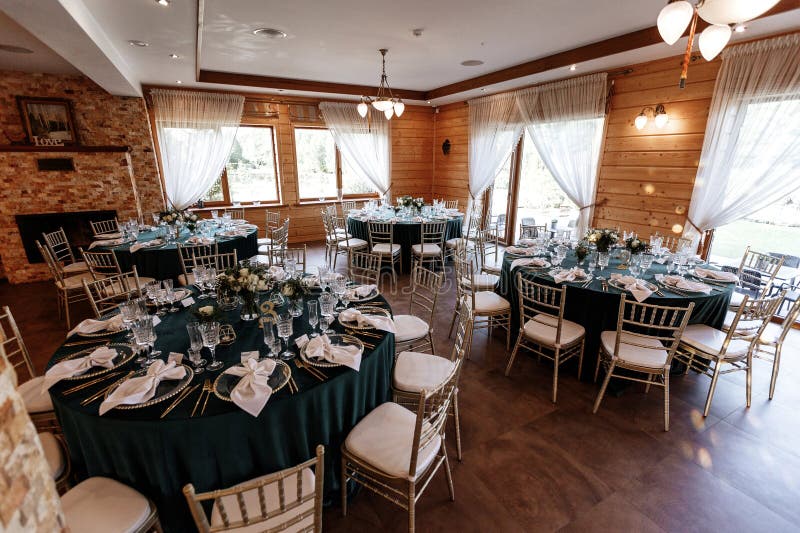 Rustic wedding hall stock photo. Image of elegant, detail - 314979206