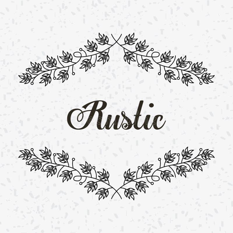 Rustic style design stock illustration. Illustration of template - 64975691