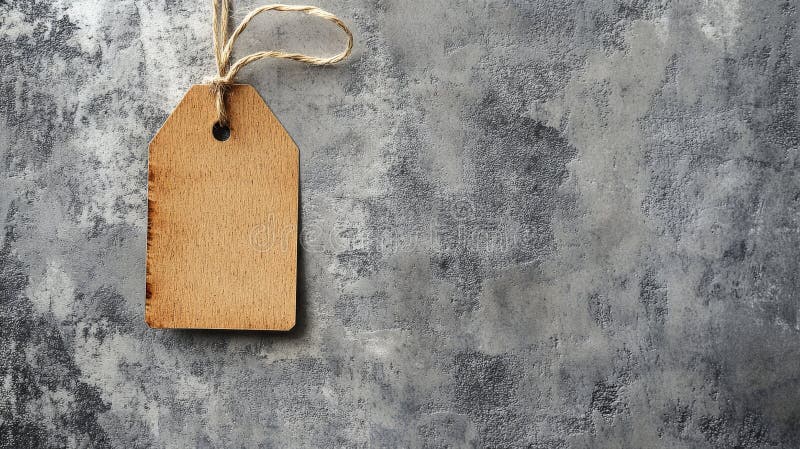 Rustic Style Tag on a Textured Grey Backdrop, Ideal for Black Friday ...