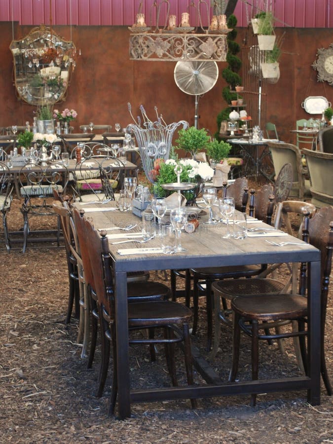 Rustic Table Setting stock image. Image of bistro, lunch - 8182539