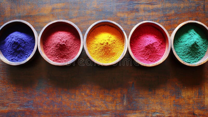 A Rustic Table Setting Featuring Bright Spices and Fragrant Herbs ...