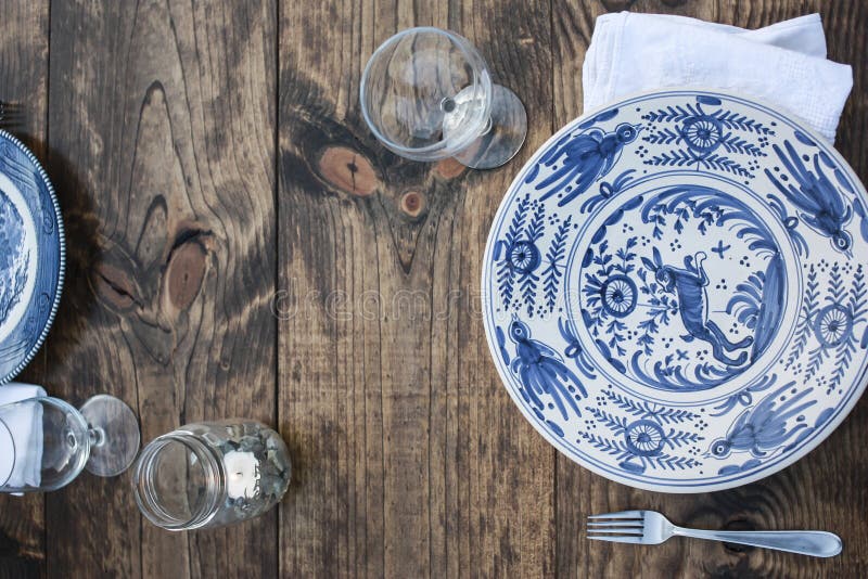 Rustic Table Setting stock image. Image of silver, meal - 41199587