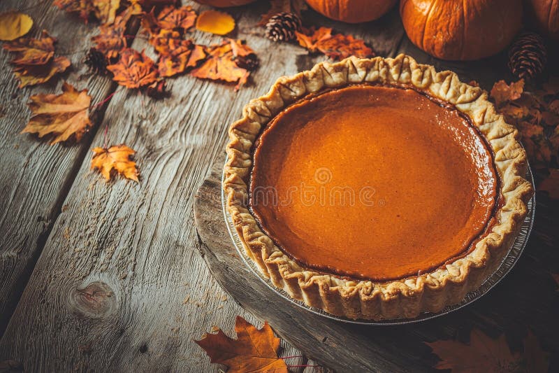 This Rustic Tabletop Display Showcases a Beautifully Constructed Pie ...