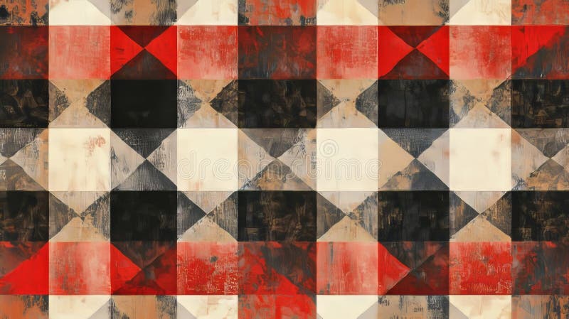Rustic Tartan Plaid Pattern Texture with Warm Colors, Traditional ...