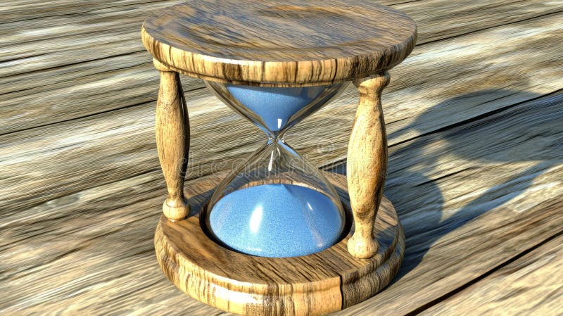 A Rustic Tavern is the Setting for an Antique Hourglass Filled with ...