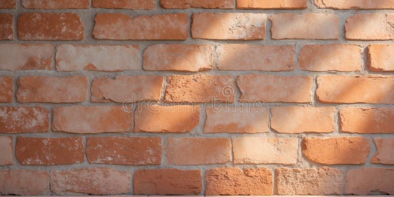 Rustic Terracotta Brick Wall Abstract Texture Stock Photo - Image of ...