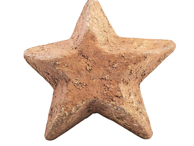 Rustic Terracotta Star-shaped Ornament Stock Illustration ...