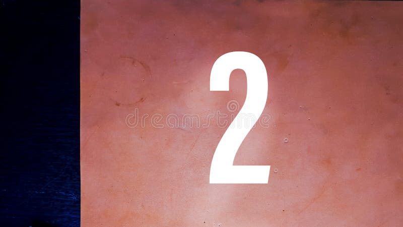 Rustic Texture in Two Colors with Number Two Stock Image - Image of ...