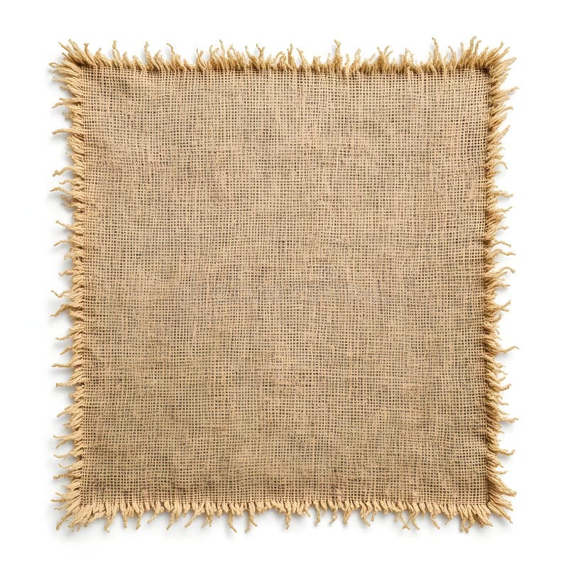 Rustic Textured Sack Background with Naturally Distressed Frayed Edges ...