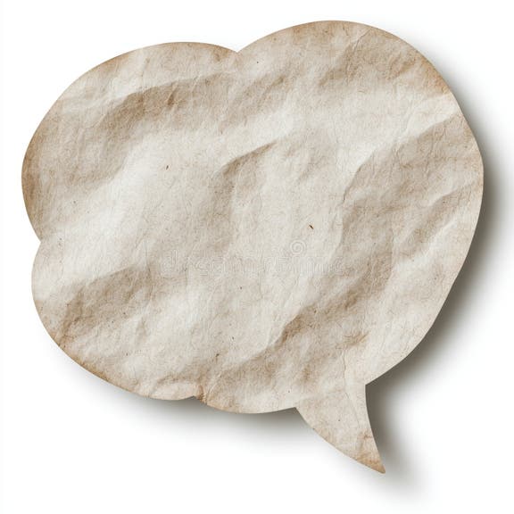 Rustic Textured Speech Bubble for Creative Design and Communication ...
