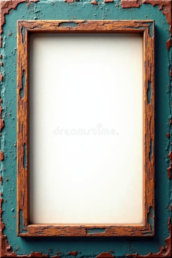 Rustic, Textured Vector Photo Frame, Distressed Effect , Album ...