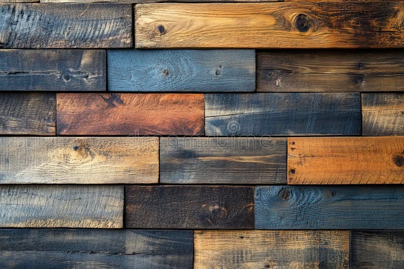 A Rustic Timber Wall Background Showcasing Natural Wood Textures. Stock ...