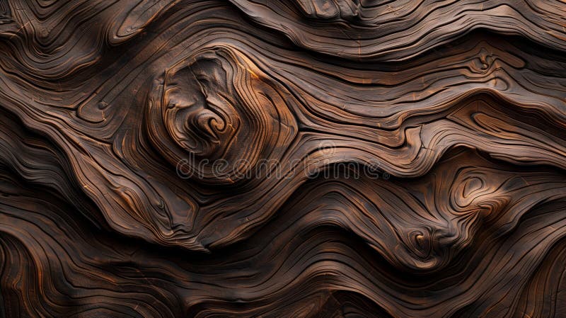 Rustic Tree Bark Texture with Deep Grooves and Knots in Brown Stock ...