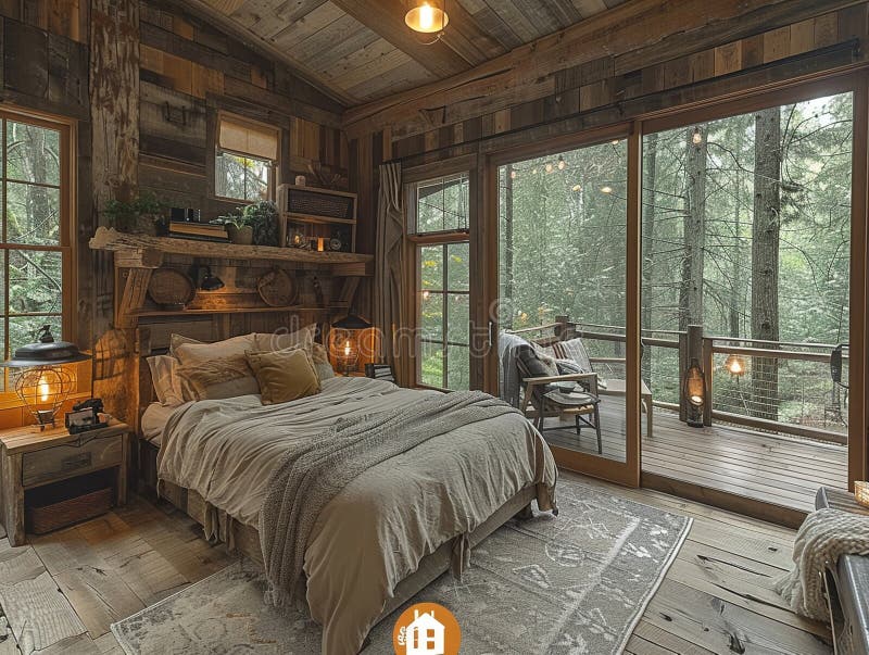 Rustic Treehouse for Adults with Cozy Interiors and Views of the Forest ...
