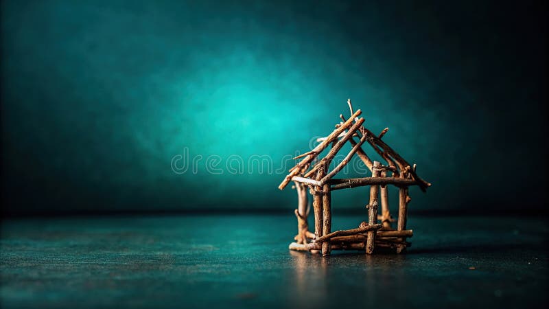 Rustic Twig Structure Flat Lay a Bold and Minimalist Design Element for ...