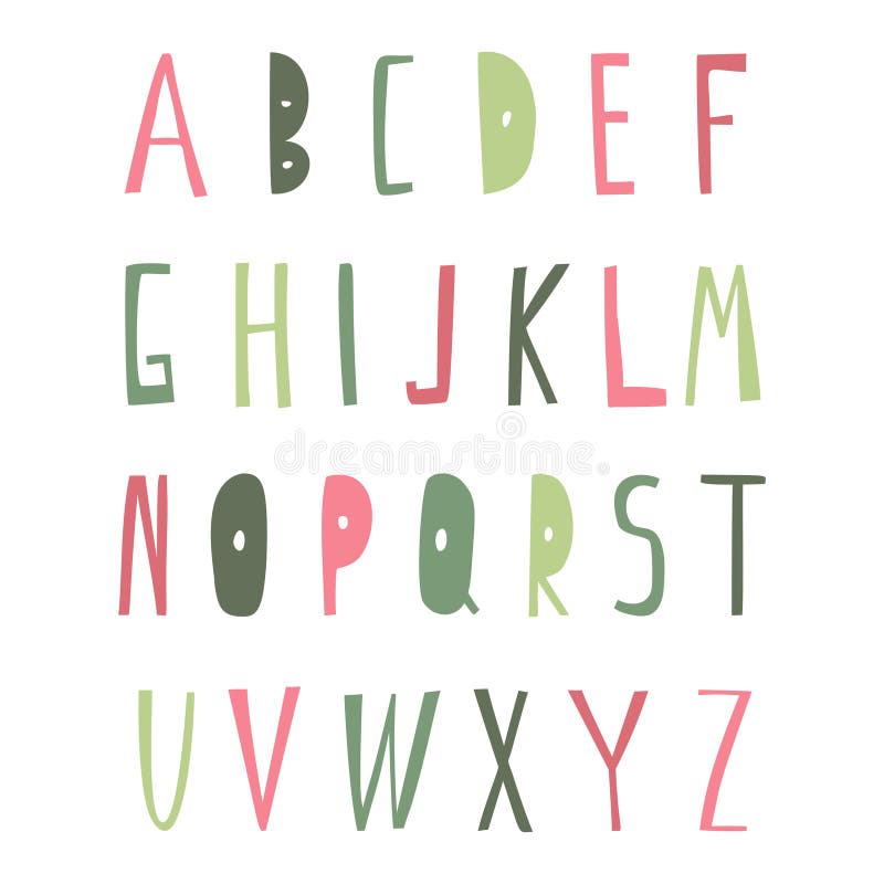 Rustic unique alphabet stock vector. Illustration of creative - 116744410