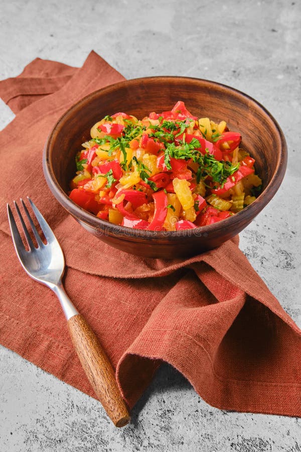Rustic Vegetable Ragout in a Plate Stock Photo - Image of vegetarian ...