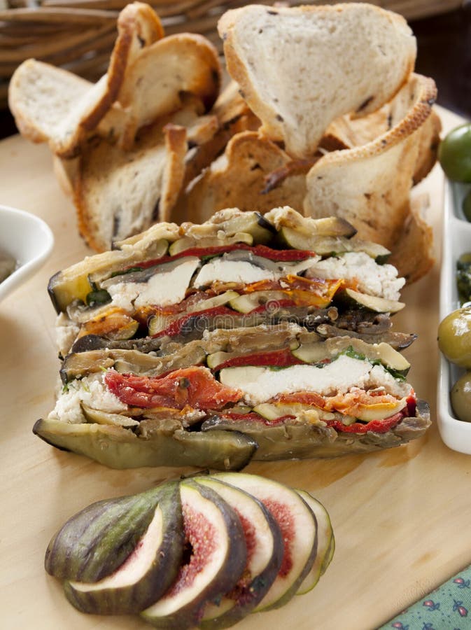 Rustic Vegetable Stack stock photo. Image of feta, flavor - 33911090