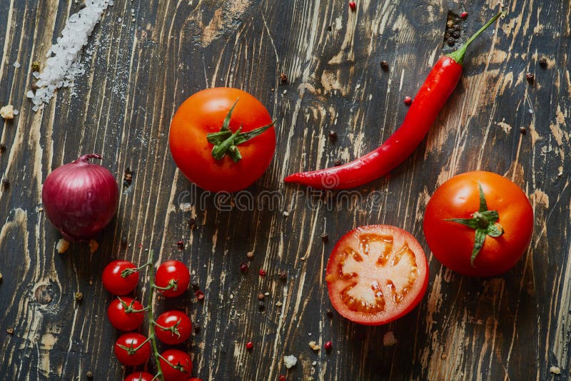 Rustic Vegetables on the Table Stock Photo - Image of dinner, beef ...