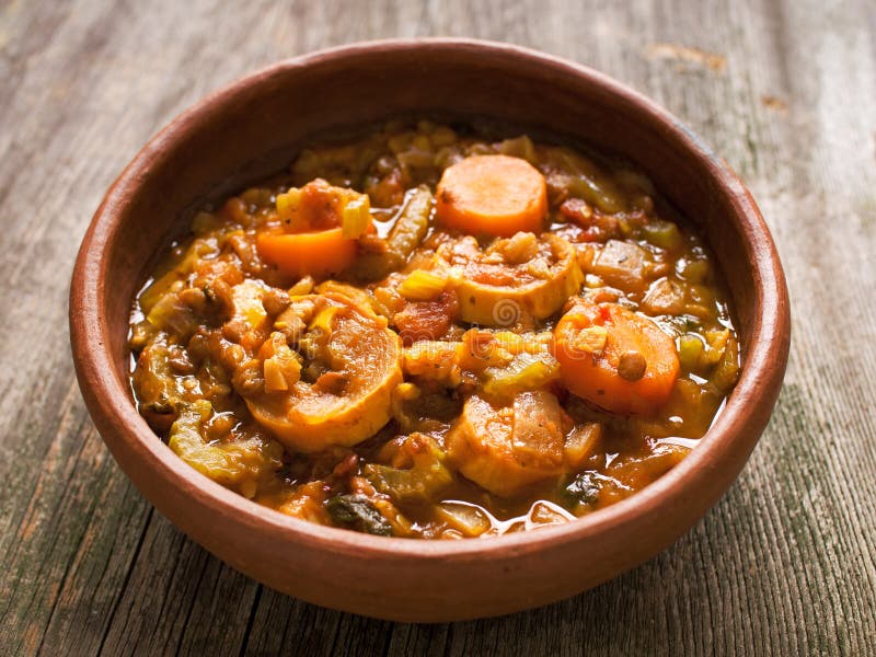 Rustic Vegetarian Casserole Stock Image - Image of bell, carrots: 45781305