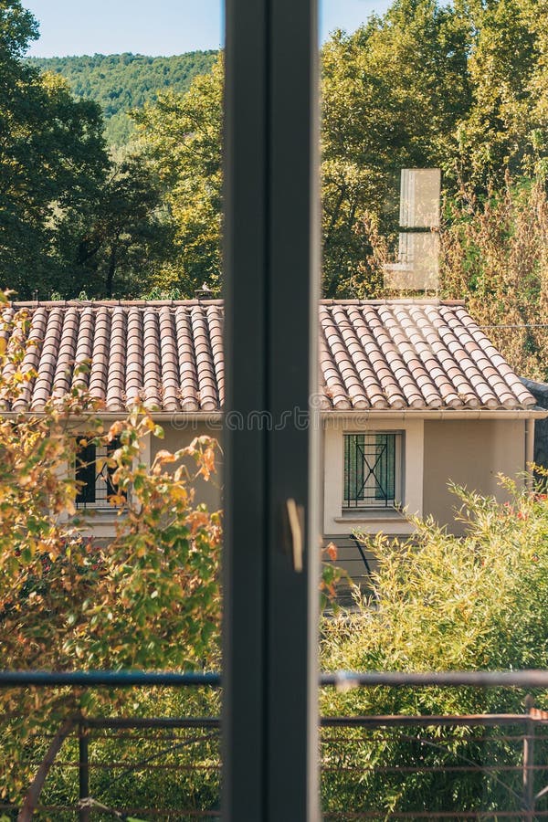 Rustic View from the Window Stock Image - Image of agriculture, view ...