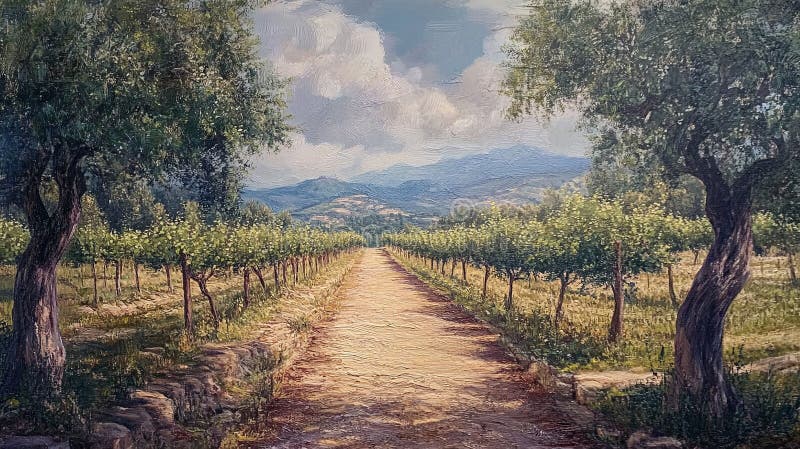 Vineyard path stock image. Image of countryside, growing - 29781557