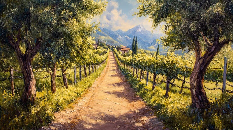 Vineyard path stock image. Image of countryside, growing - 29781557