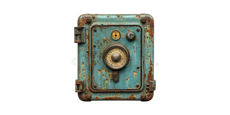 Rustic Vintage Safe with Combination Lock. Symbol of Security and ...
