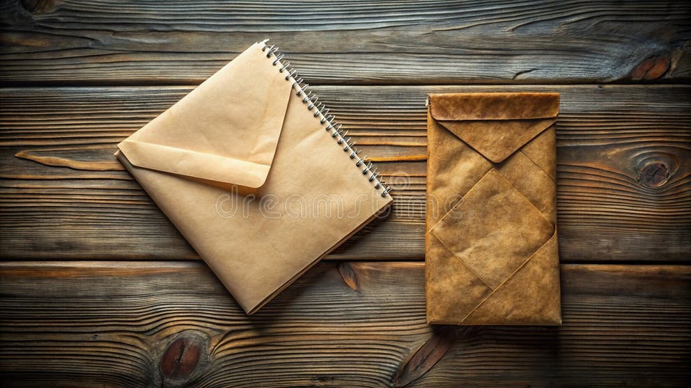 Rustic Vintage Stationery Mockup Blank Envelope Paper and Notepad Set ...