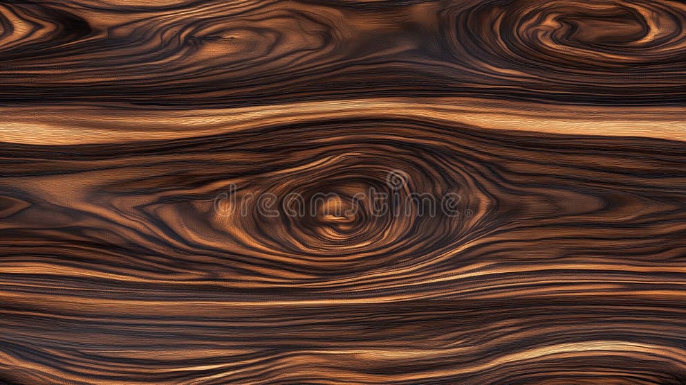 Rustic Walnut Timber. Aged and Raw Wooden Surface with Deep Brown ...