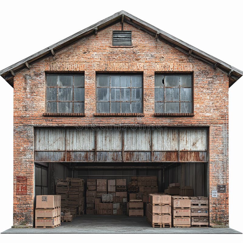 Old Brick Building Loading Dock Stock Illustrations – 4 Old Brick ...