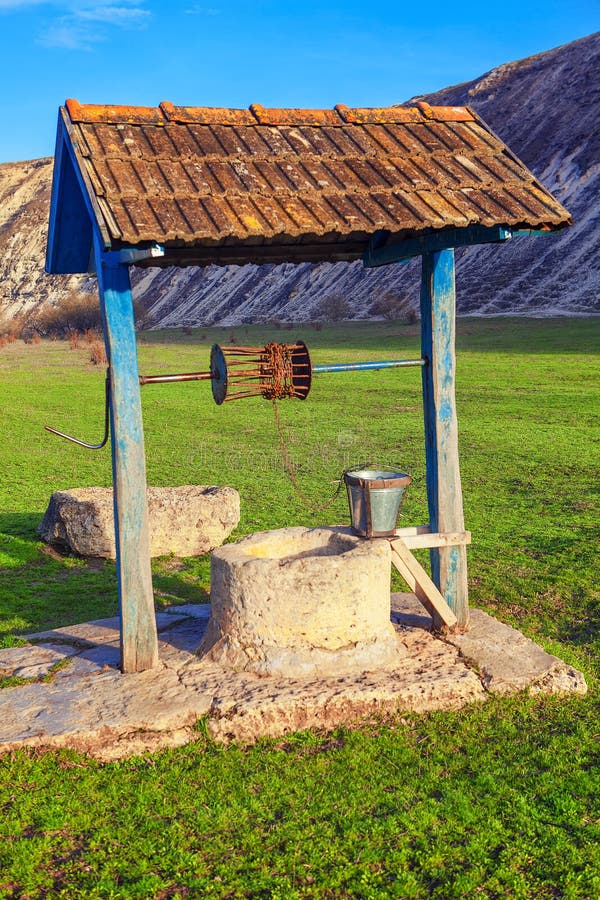 Water Well on the River Shore Stock Photo - Image of lake, landscape ...