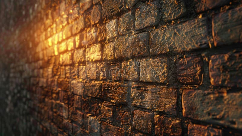 Rustic and Weathered Brick Wall Surface with Intricate Patterns Stock ...
