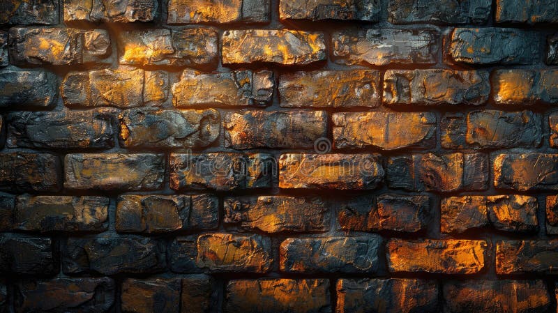Rustic and Weathered Brick Wall Surface with Intricate Patterns Stock ...